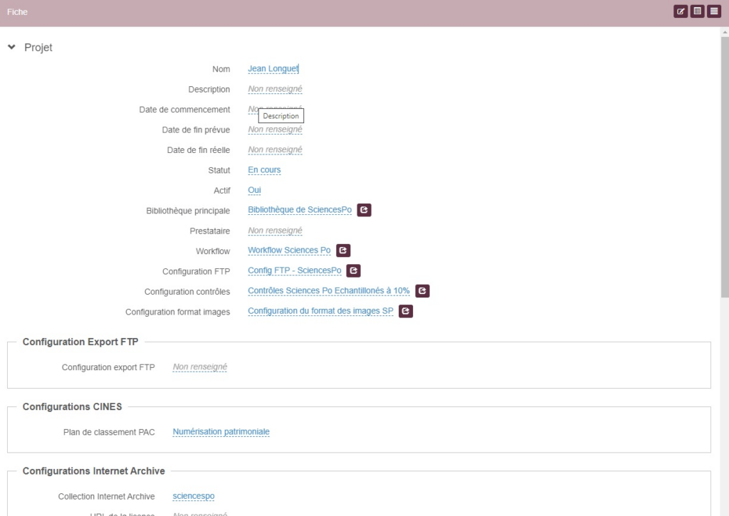 Créer un projet – NumaHOP